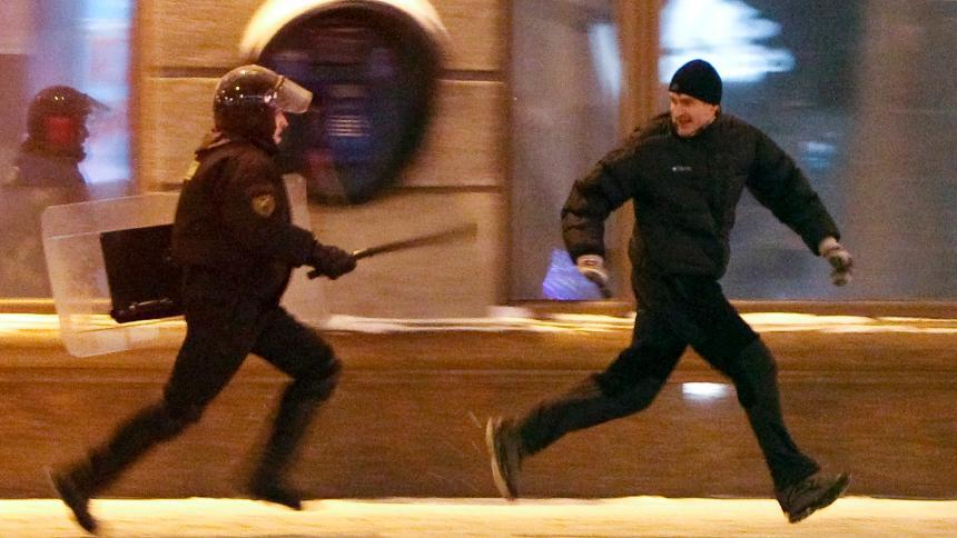 Protestor Running original | Protester Running from Riot Police | Know ...