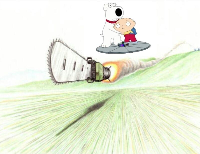 Family Guy Rocket Chainsaw? | Rocket Propelled Chainsaw | Know Your Meme