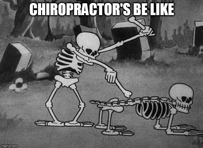 chiropractor skeleton | Spooktober | Know Your Meme