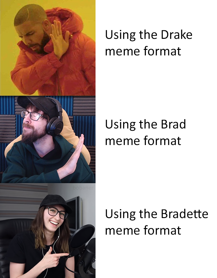 Bradette Posting | Bradette | Know Your Meme