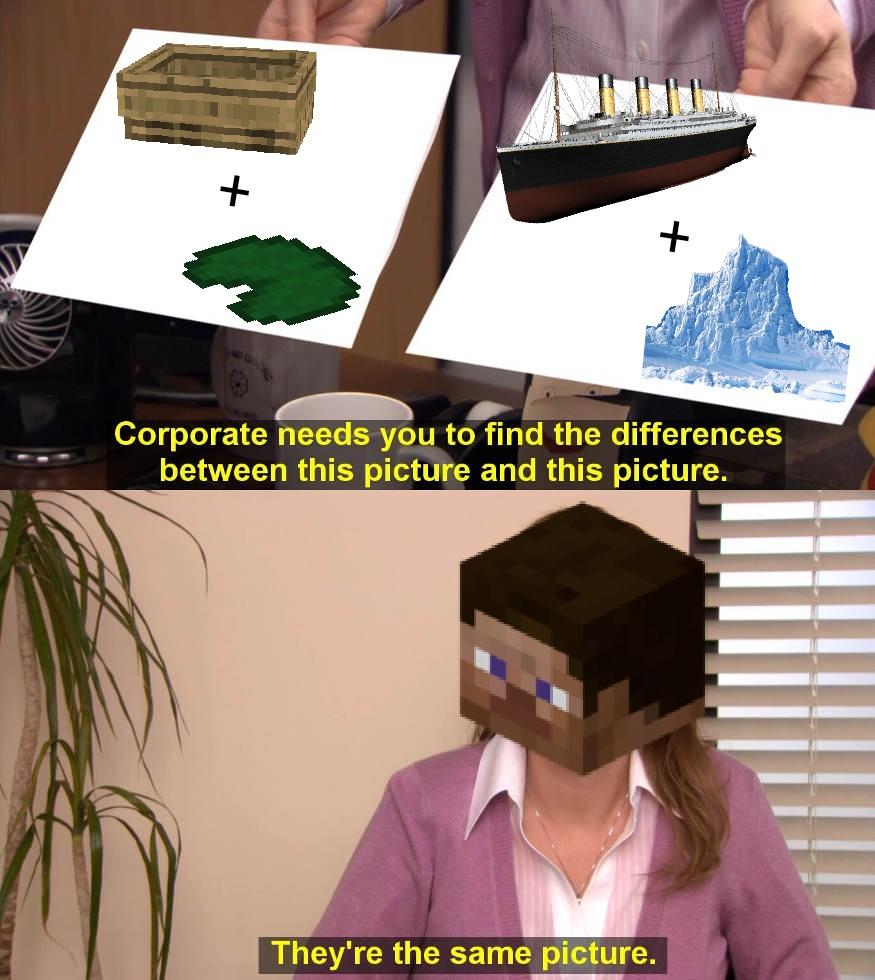 Old boats were a nightmare | r/MinecraftMemes | Minecraft | Know Your Meme