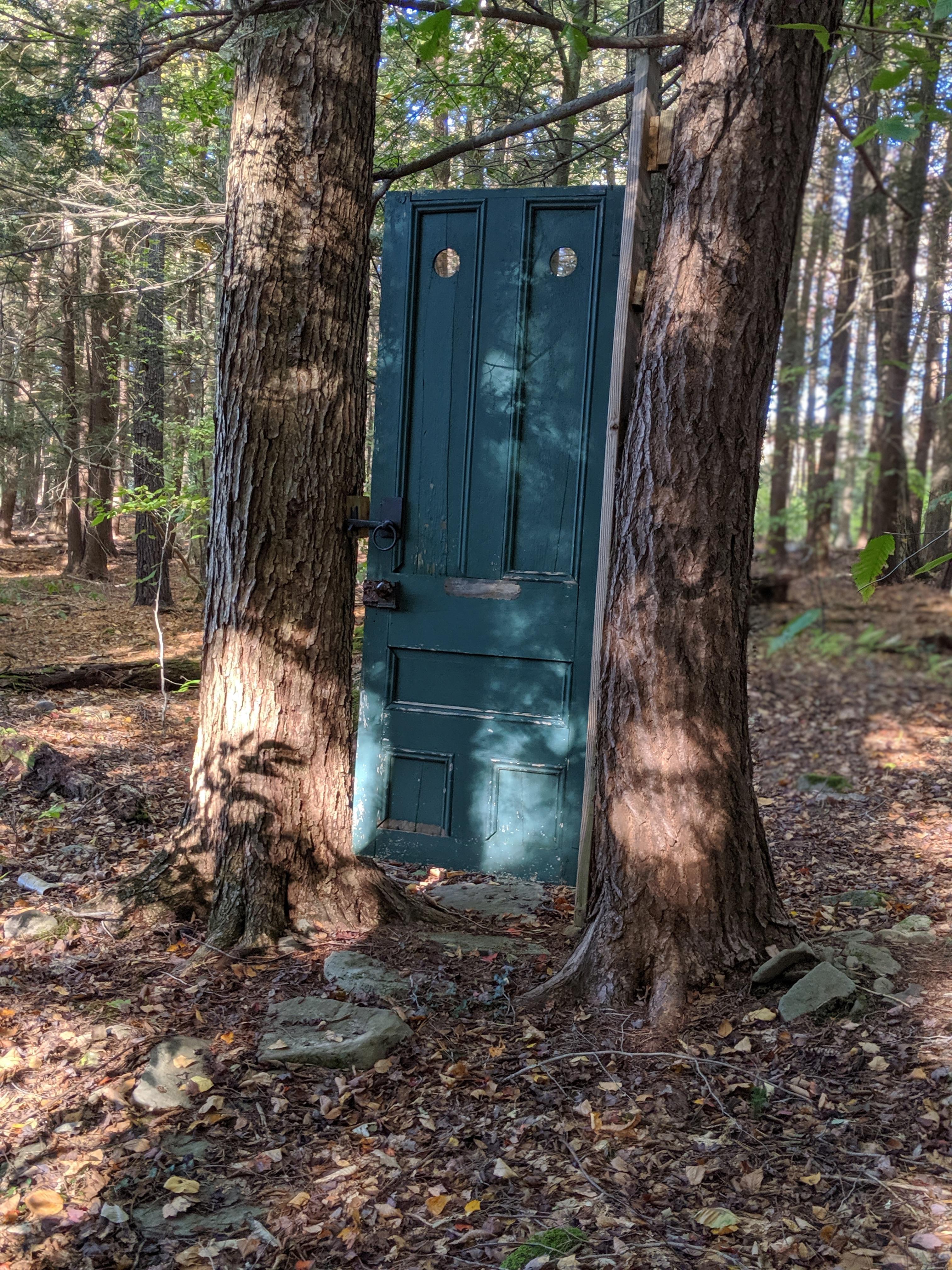Found a random door in the woods in a fairly desolate area of PA near a ...