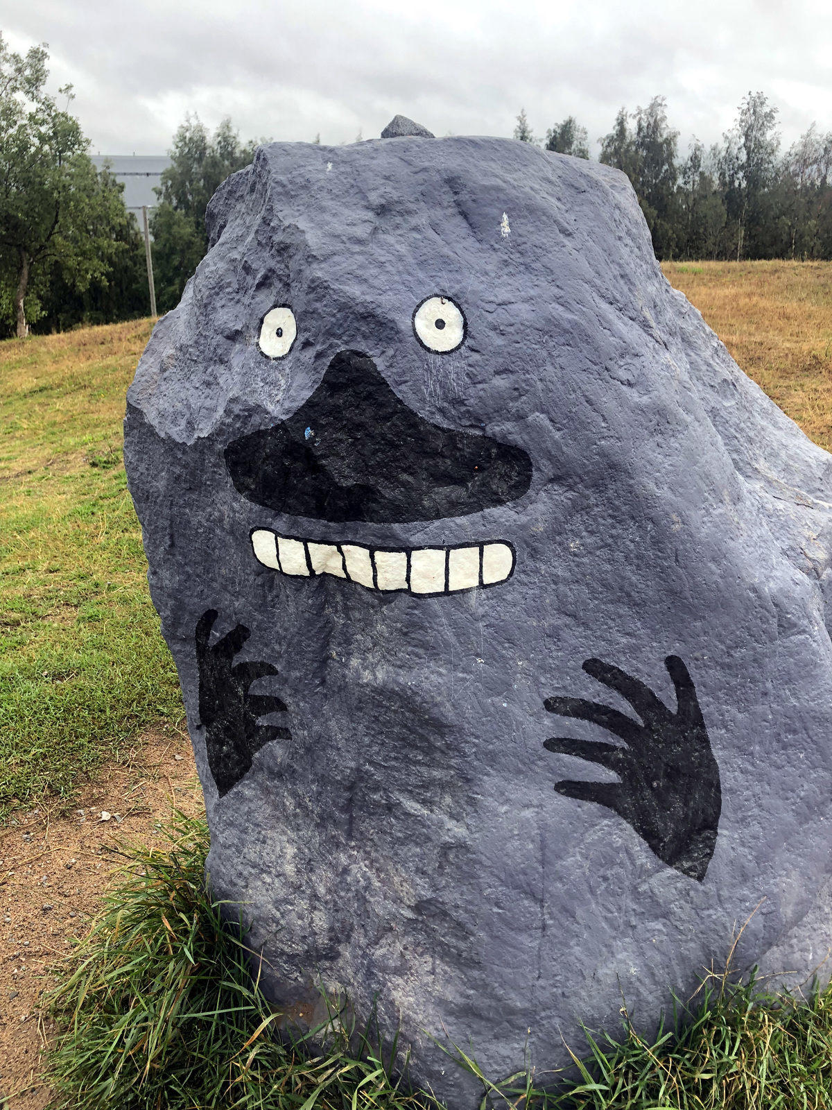 Groke rock painting | Moomins | Know Your Meme