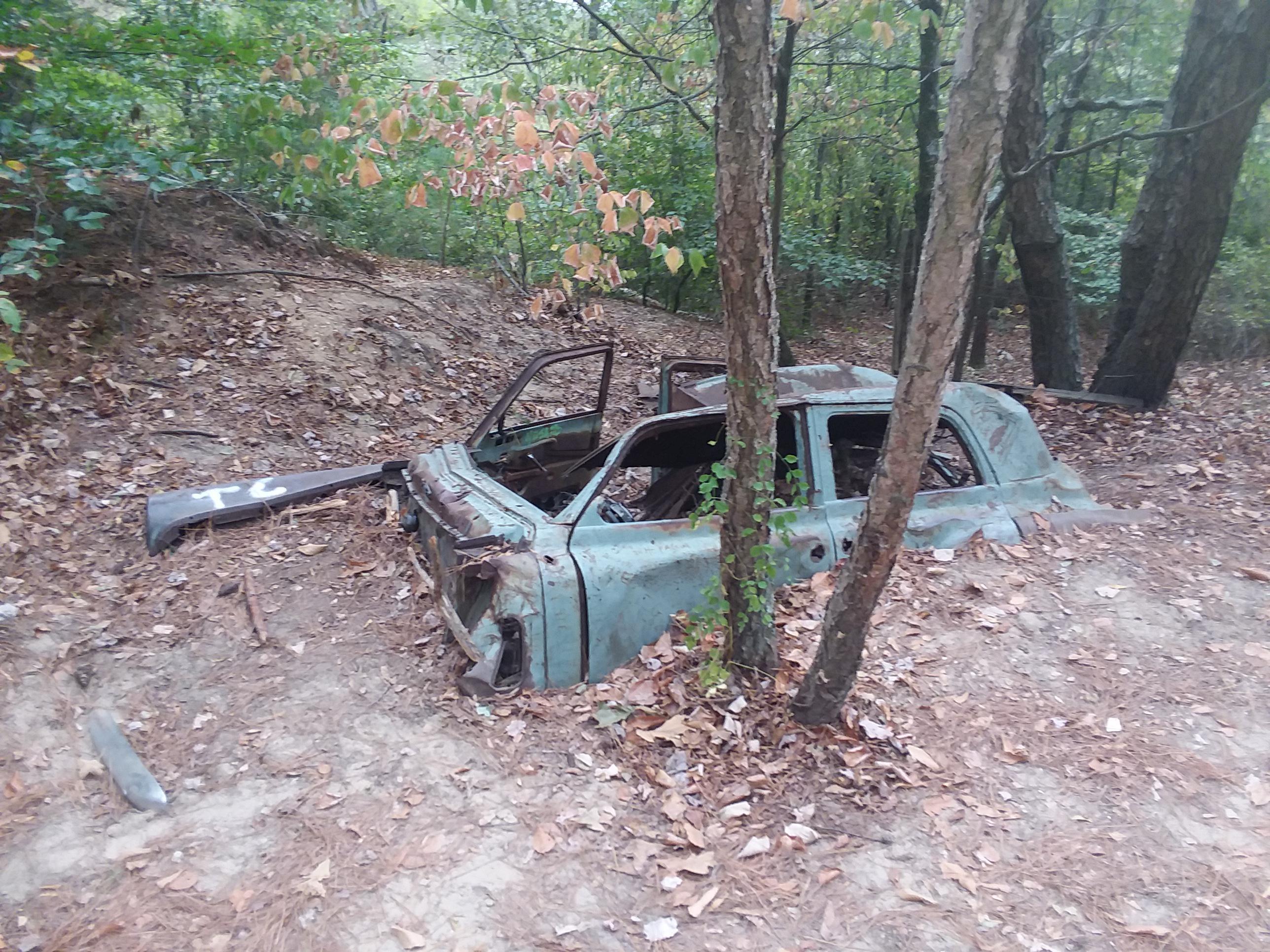 This car in the middle of the woods | r/mildlyinteresting | Mildly ...