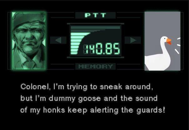 Metal Goose: Codec conversation | Untitled Goose Game | Know Your Meme