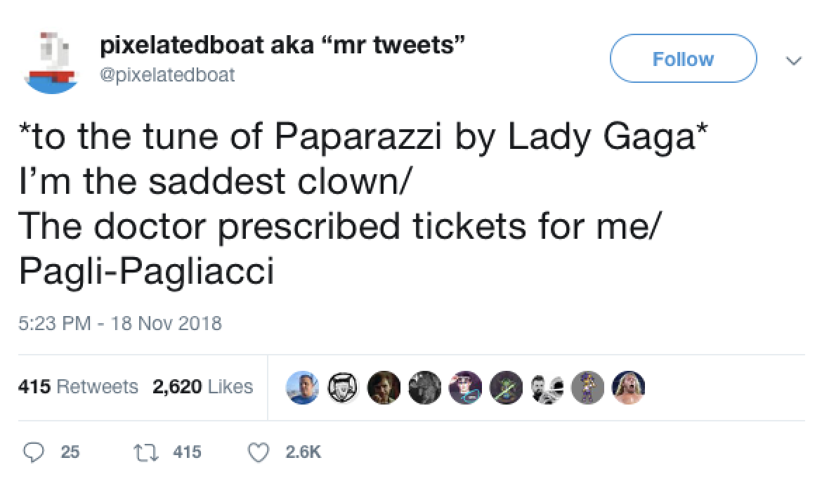 Gaga | But Doctor, I Am Pagliacci | Know Your Meme