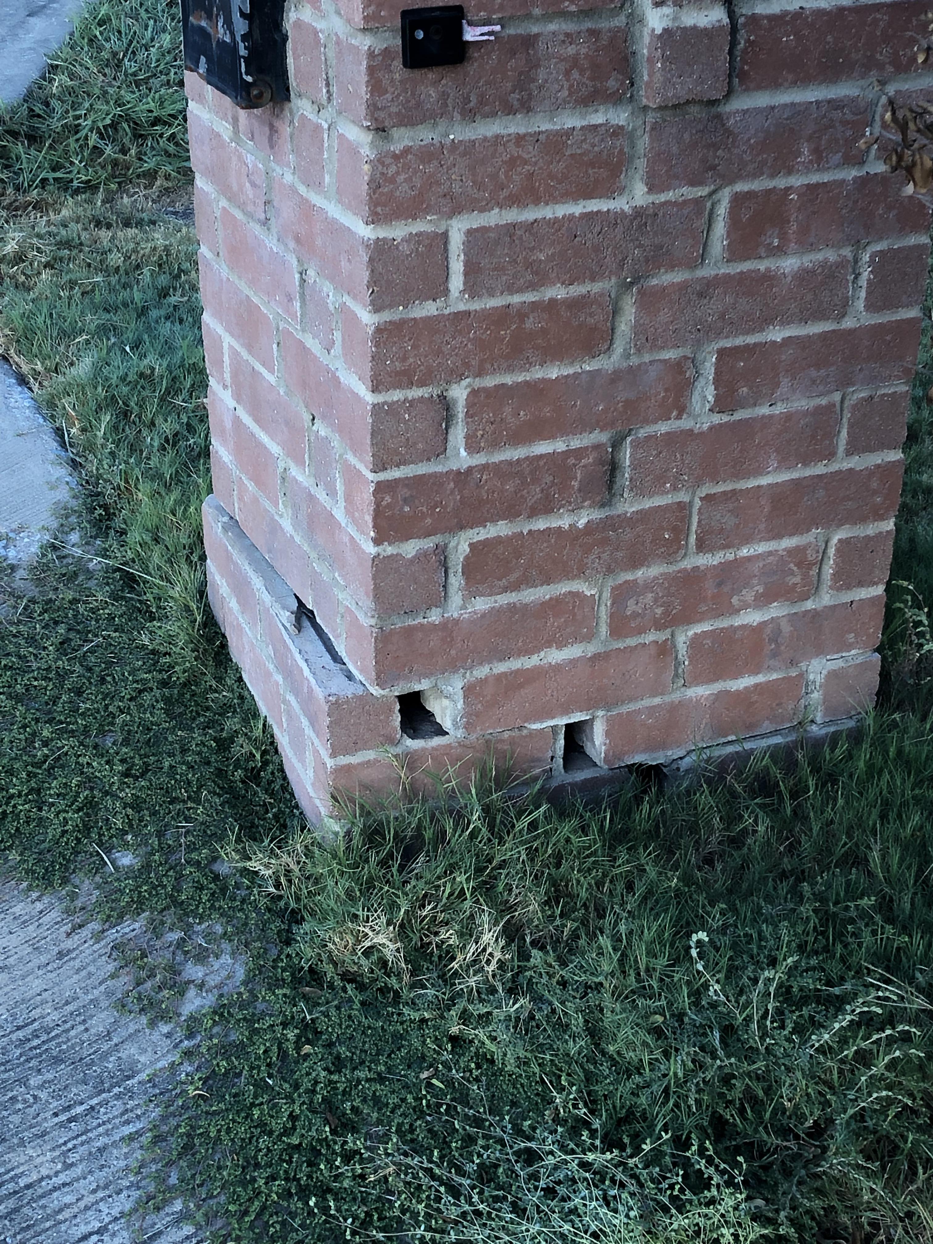 Postman backed into my mailbox and drove away - almost knocked it over ...