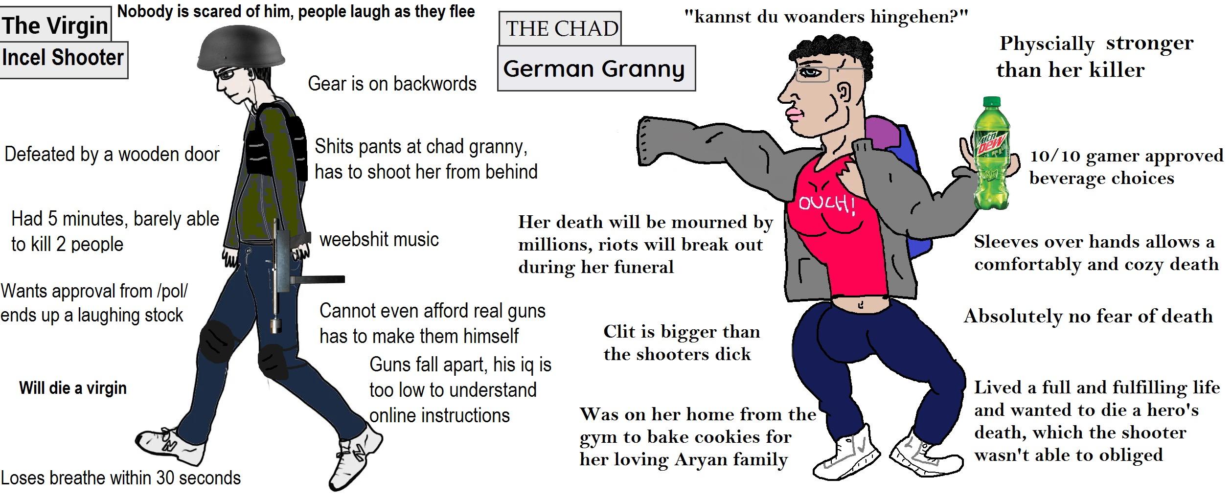 Chad meme | 2019 Halle Synagogue Shooting | Know Your Meme