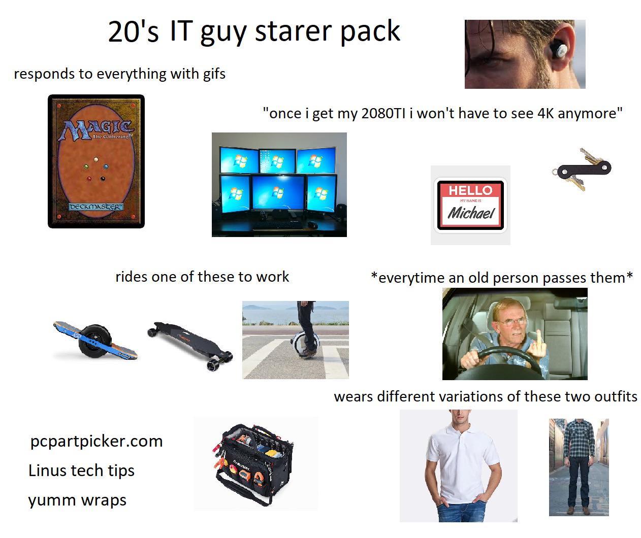 IT guy in their 20’s starter pack | /r/starterpacks | Starter Packs ...