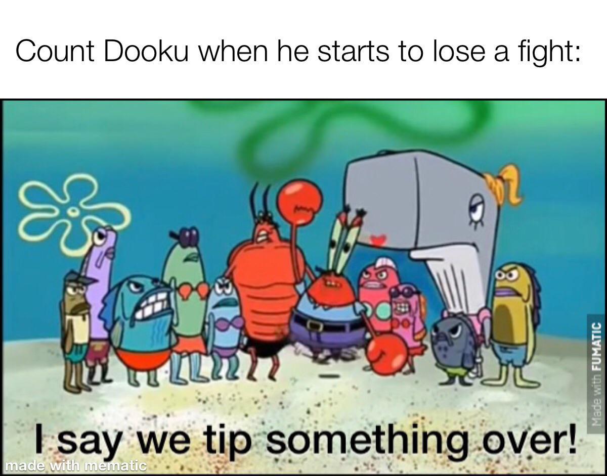 For an amazing duelist, he sure is a coward. | /r/PrequelMemes ...