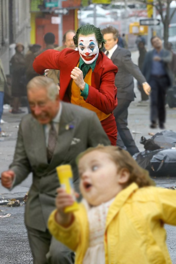 Joker Running After Prince Charles | Running Joker | Know Your Meme