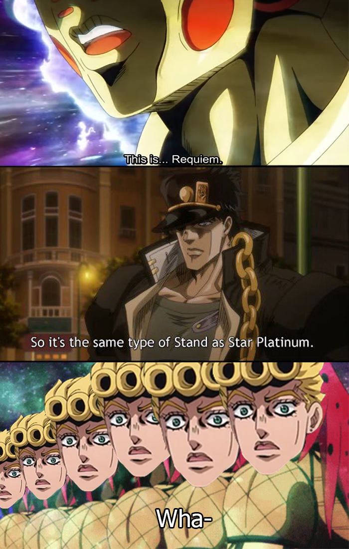 One of star platinums many forgotten abilities | /r/ShitPostCrusaders/ | JoJo's Bizarre ...