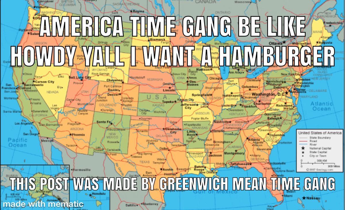 😤America time = Secs penis🍆 | Time Zone War | Know Your Meme