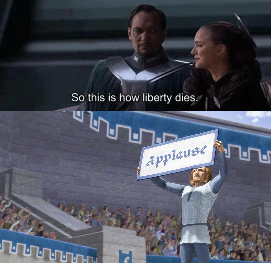 With thunderous applause... | /r/PrequelMemes | Prequel Memes | Know ...