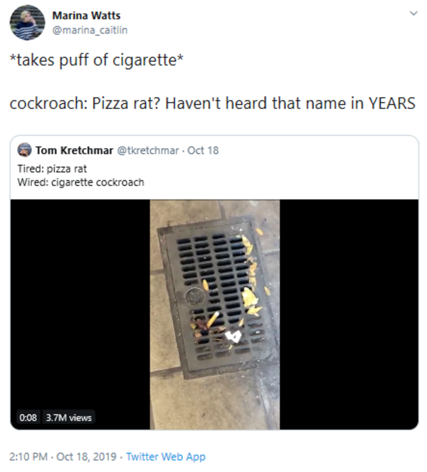 Haven't heard that name in years | Cigarette Cockroach | Know Your Meme