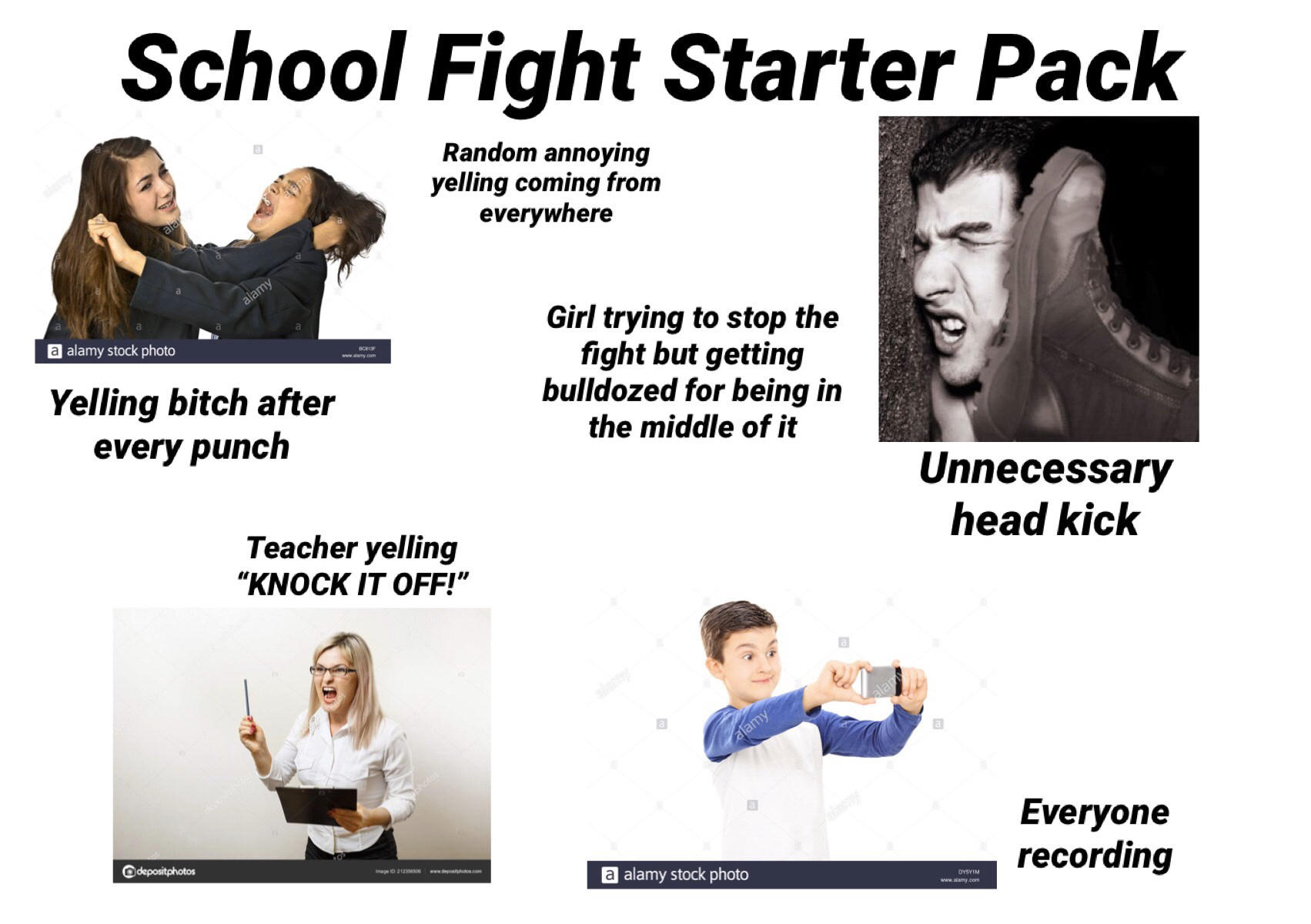 School Fight Starter Pack | /r/starterpacks | Starter Packs | Know Your ...