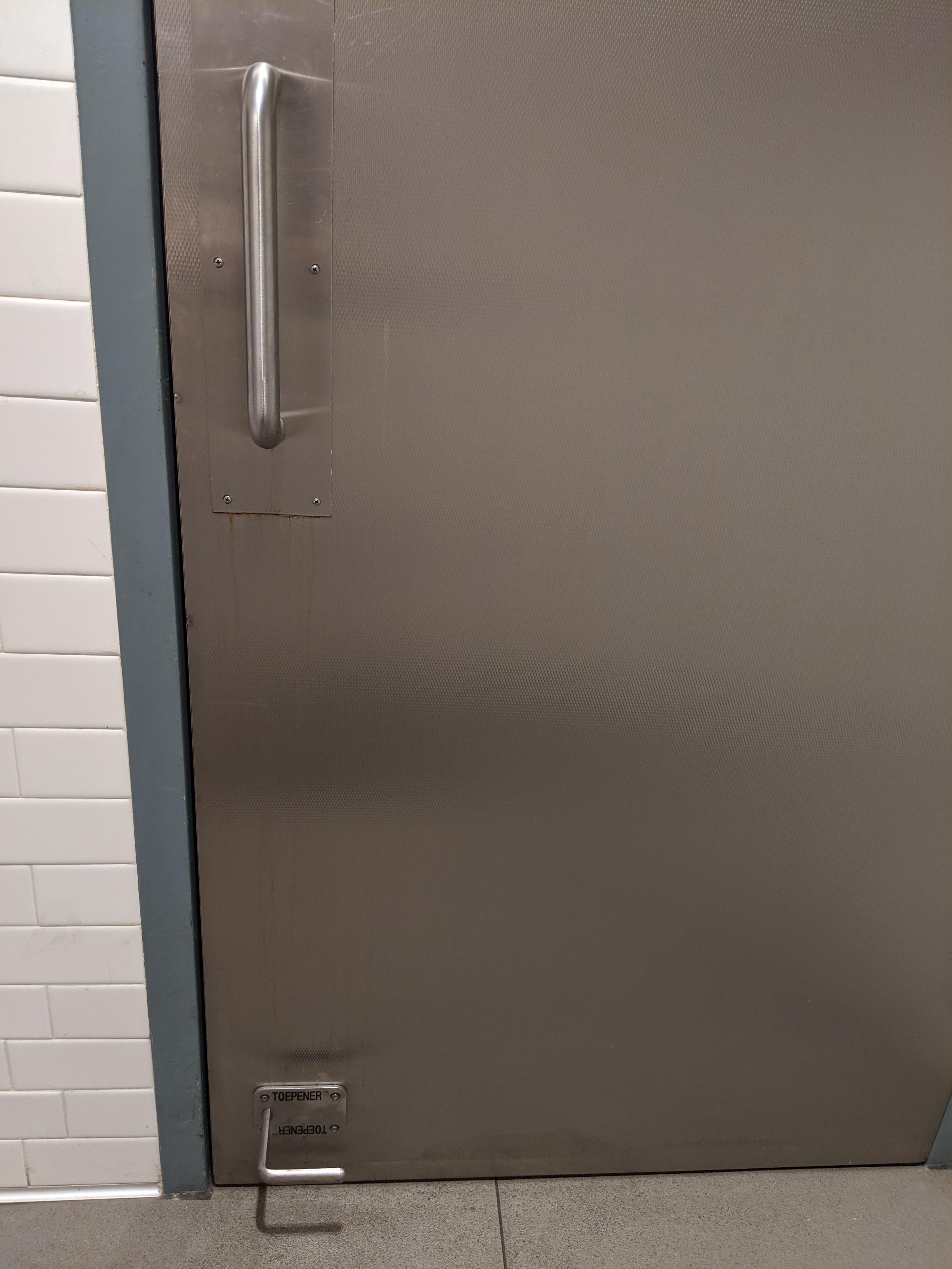 This restroom door has a "toepener" | /r/mildlyinteresting | Mildly ...