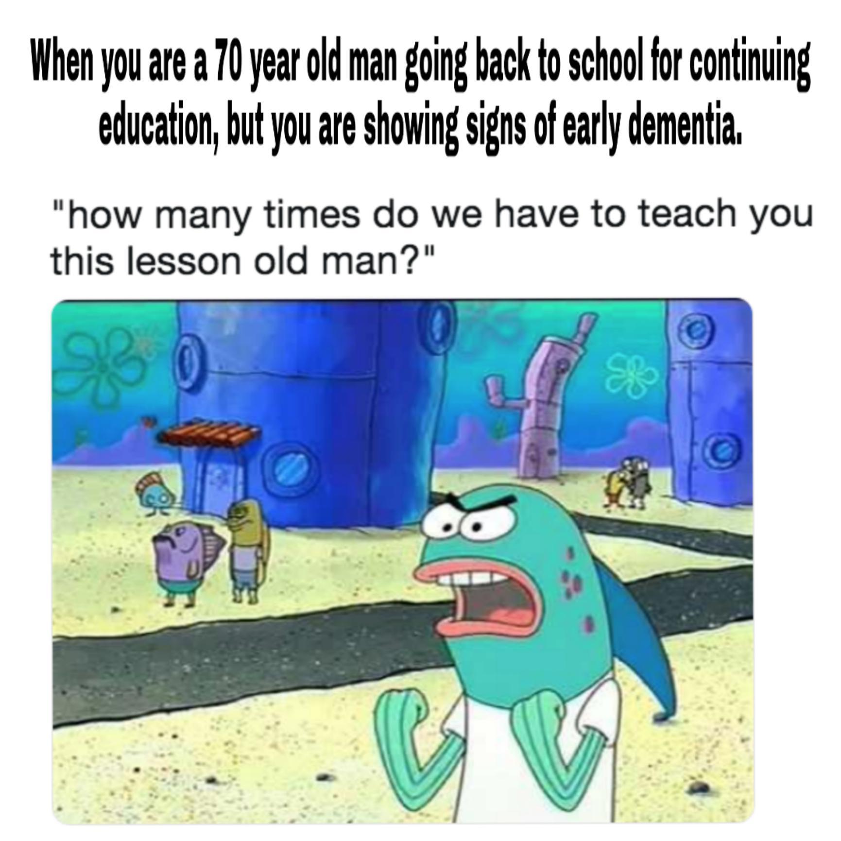 Education is good for the mind. | /r/BikiniBottomTwitter | SpongeBob ...