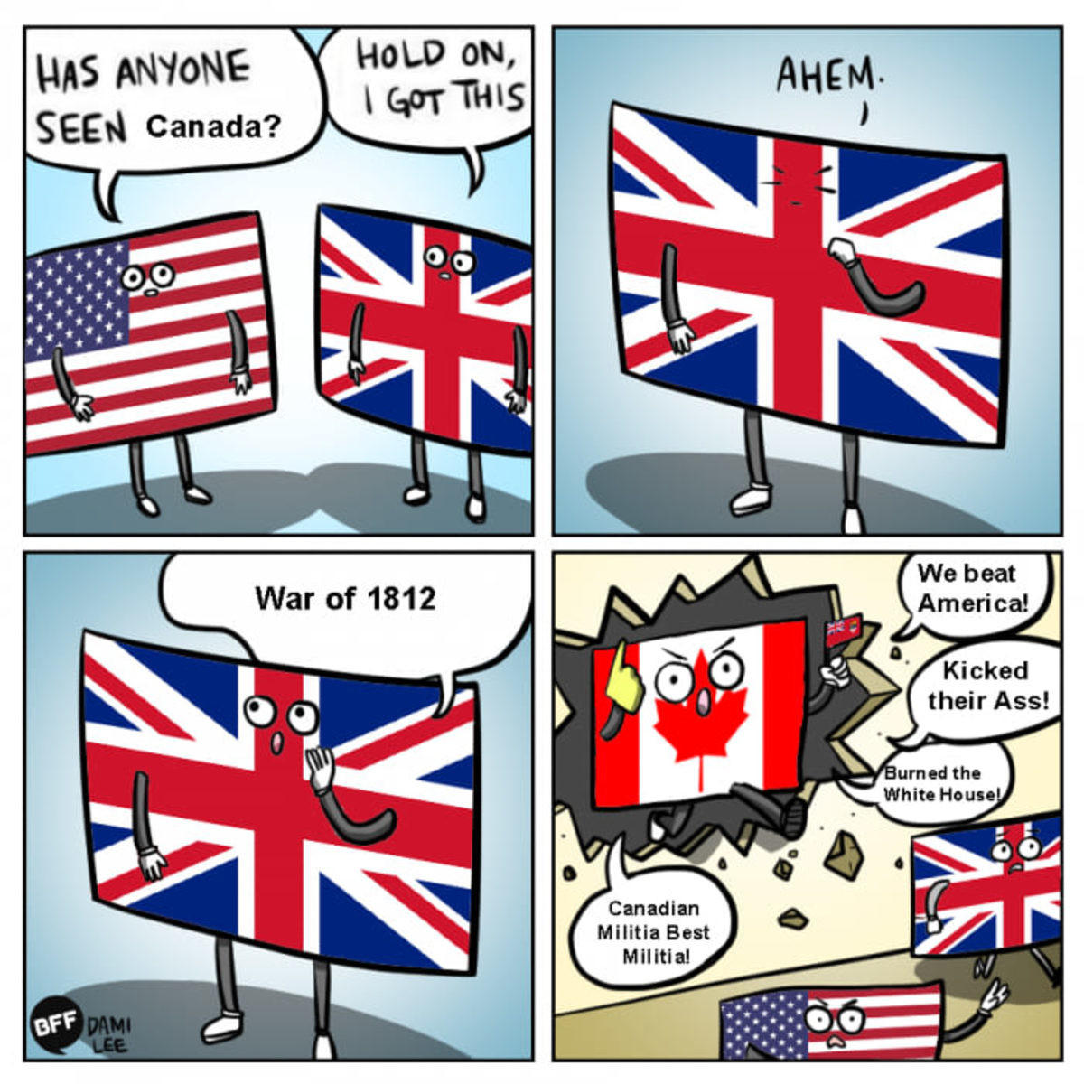 Canada And The War Of 1812 Flag Outburst Know Your Meme