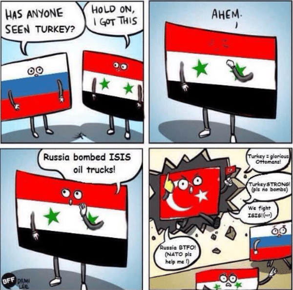 Turkey about the war in Syria | Flag Outburst | Know Your Meme