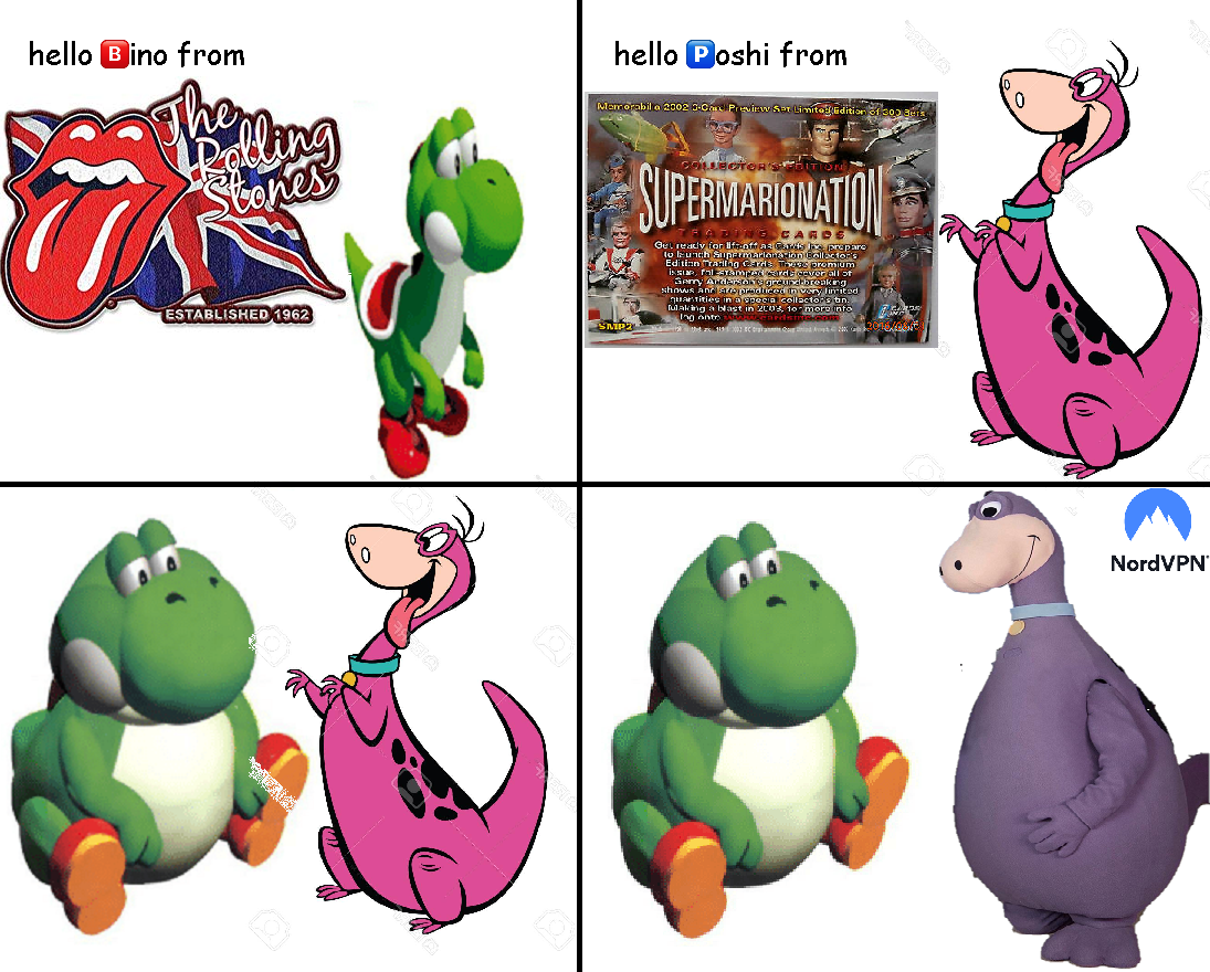 cHONCC dINO - BOTTOM TEXT | Hello Yoshi from Super Mario | Know Your Meme
