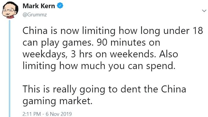 China is now limiting how long under 18 can play games | Chinese Gaming ...