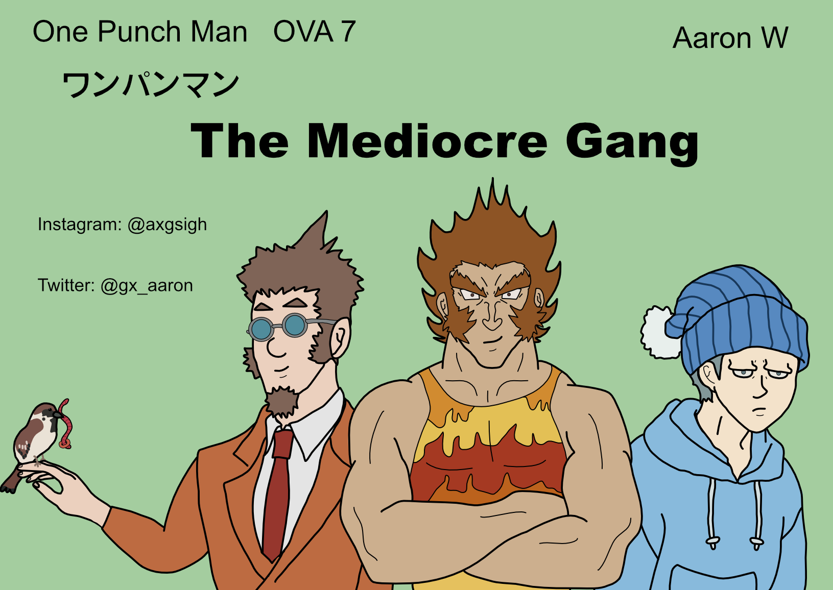 (No Spoilers) My drawing of The Mediocre Gang! | /r/OnePunchMan | One ...
