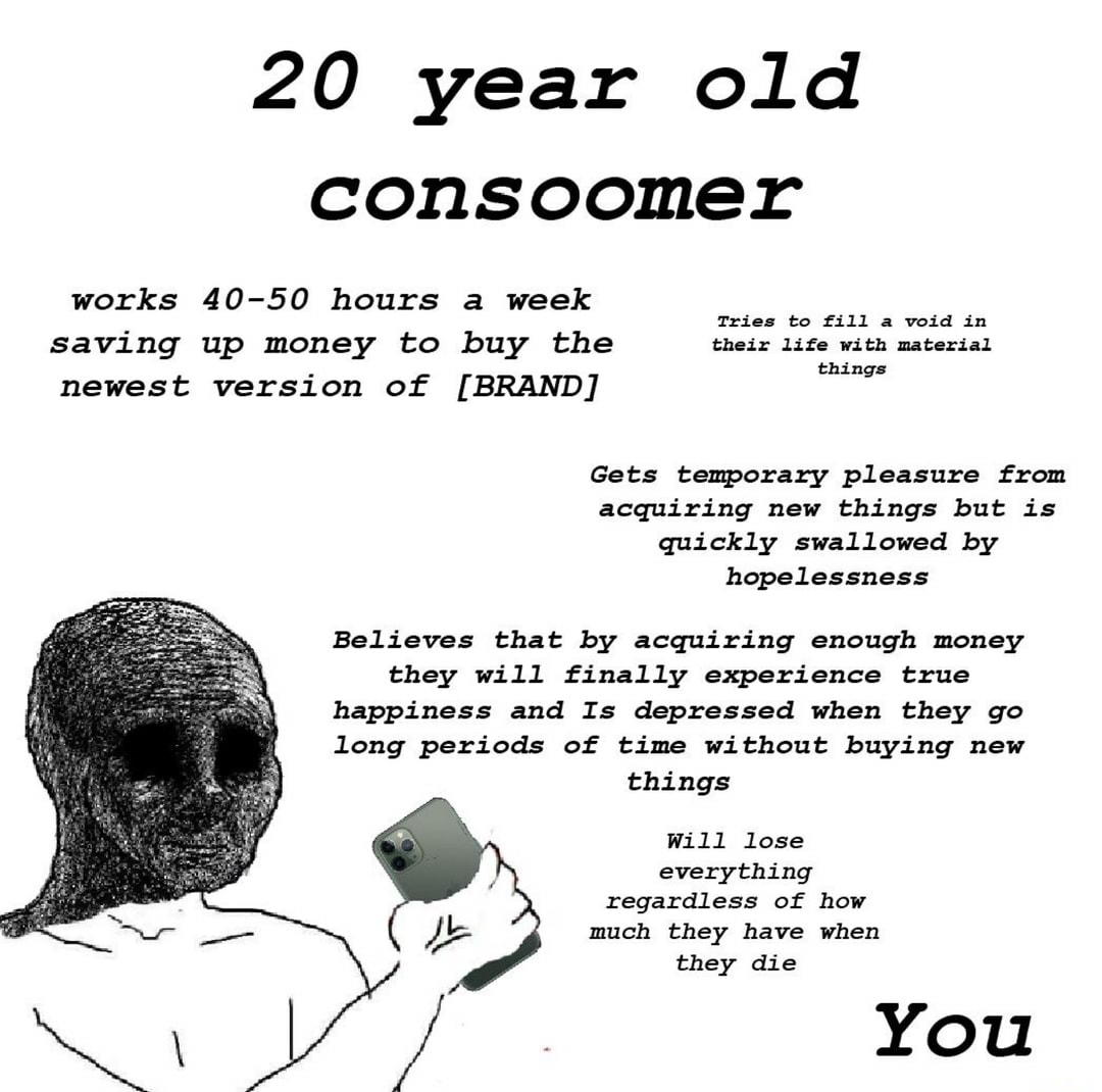 20 Year Old Consoomer | Consume Product / Consoomer | Know Your Meme