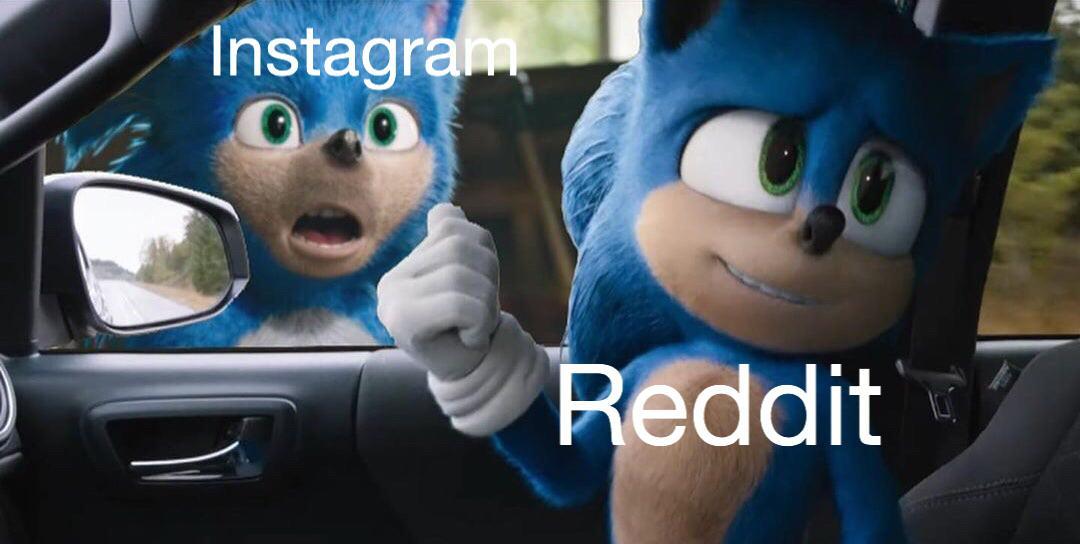 new sonic | Sonic Pointing at Sonic | Know Your Meme