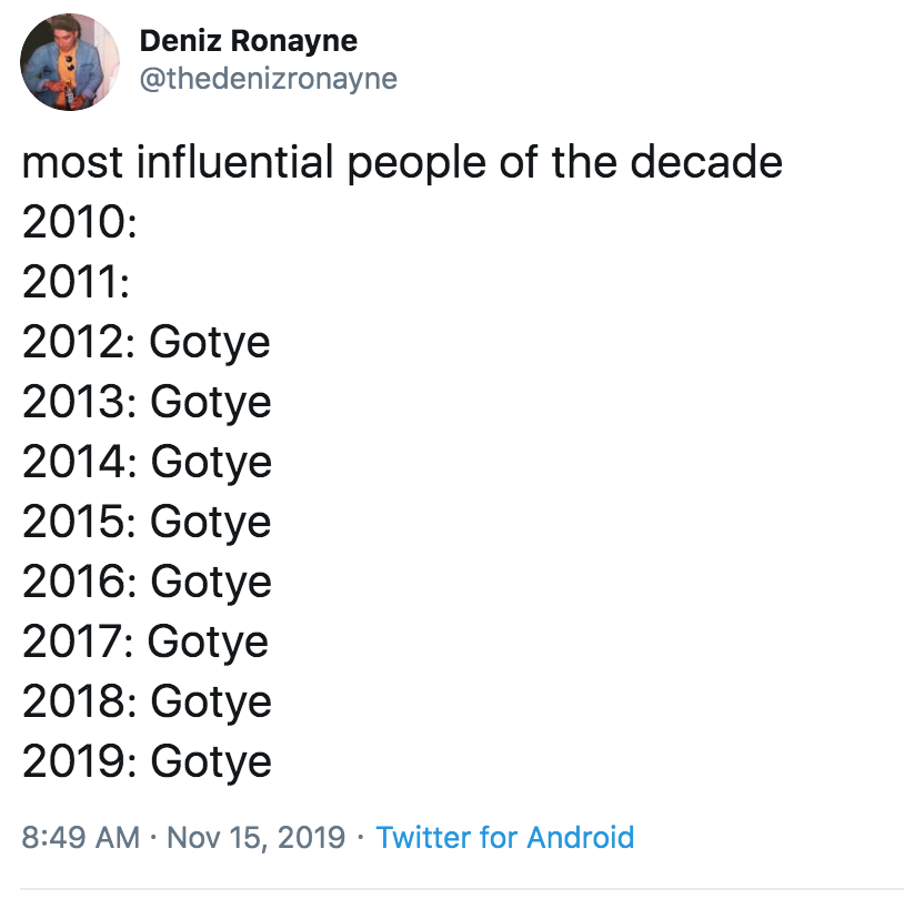 Gotye | The Most Influential People of the Decade | Know Your Meme