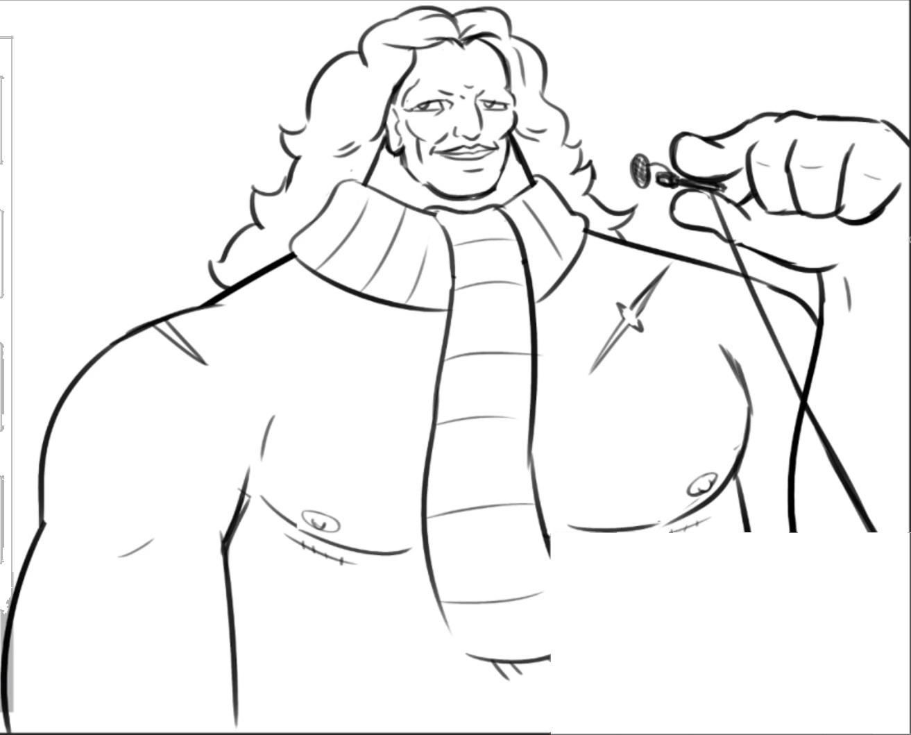 big buff Clancy Brown | Drawfee | Know Your Meme