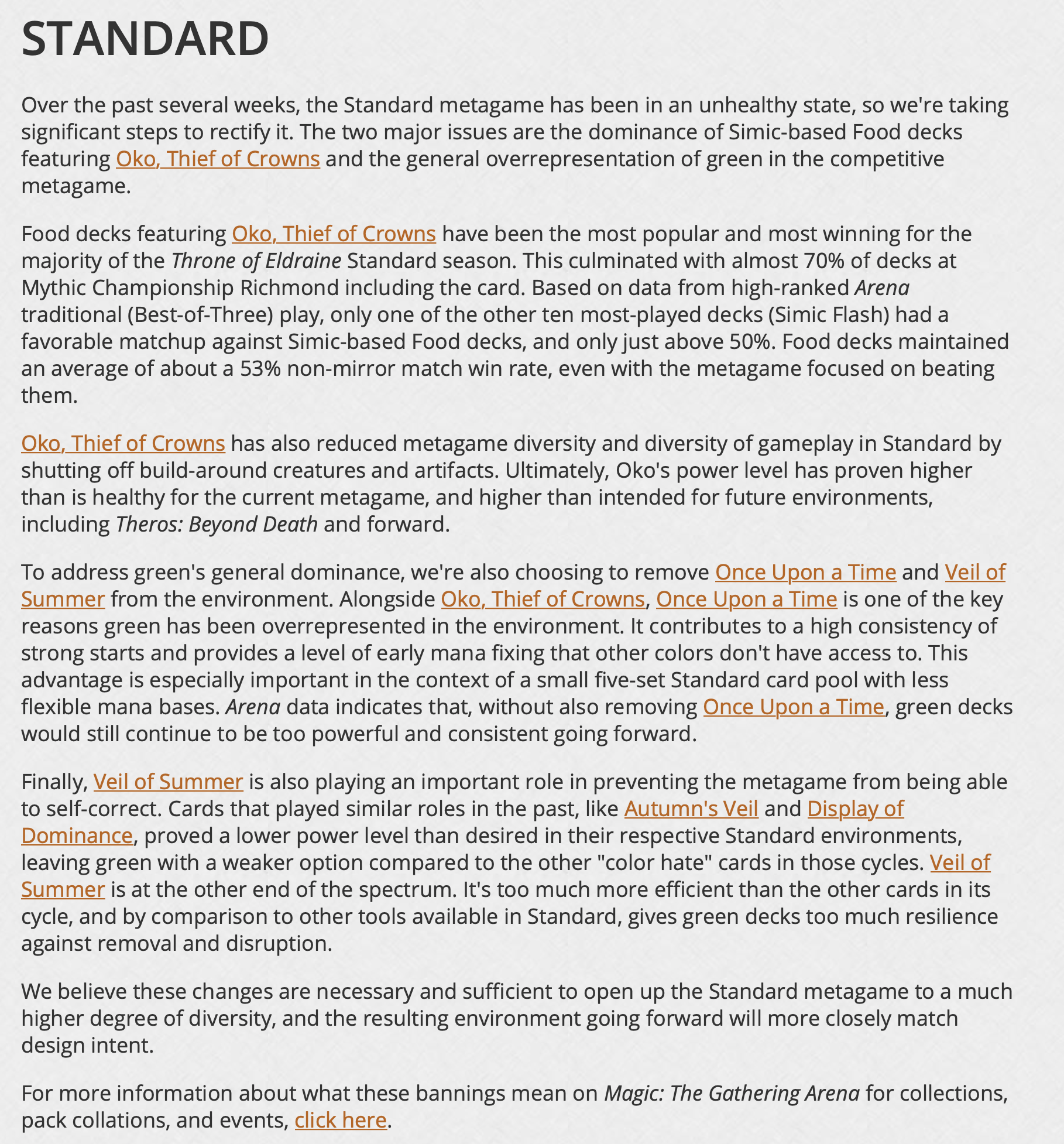 Oko banning discussion | Oko, Thief of Crowns | Know Your Meme