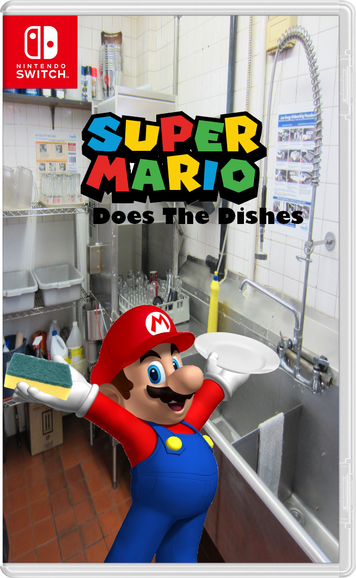 Mario does the dishes :) | Super Mario | Know Your Meme