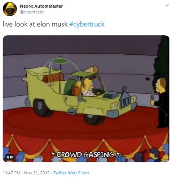 Homer Simpson / The Simpsons | Cybertruck | Know Your Meme