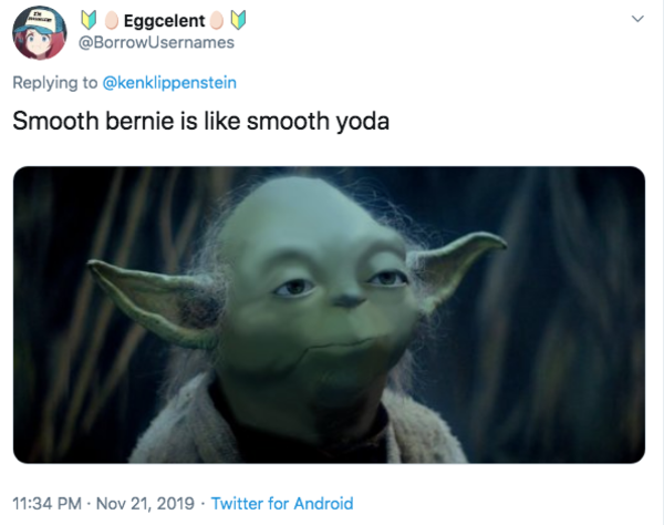 Smooth bernie is like smooth yoda | Smooth Bernie | Know Your Meme
