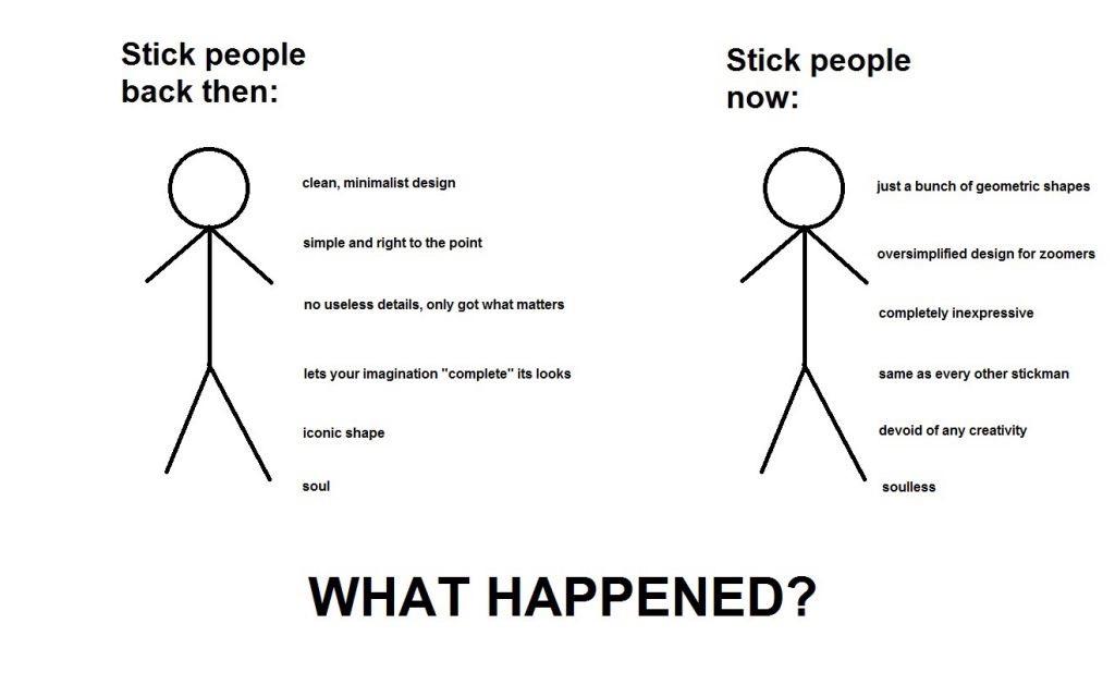 Soul vs soulless stick figures | Counter-Signal Memes | Know Your Meme