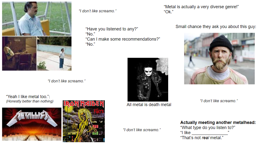 Talking About Your Music Tastes, But You're a Metalhead Starterpack ...