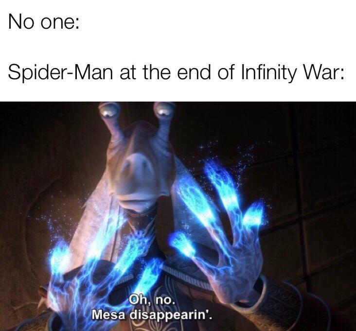 Spider-man at the end of infinity war | Oh No! Mesa Disappearing | Know ...