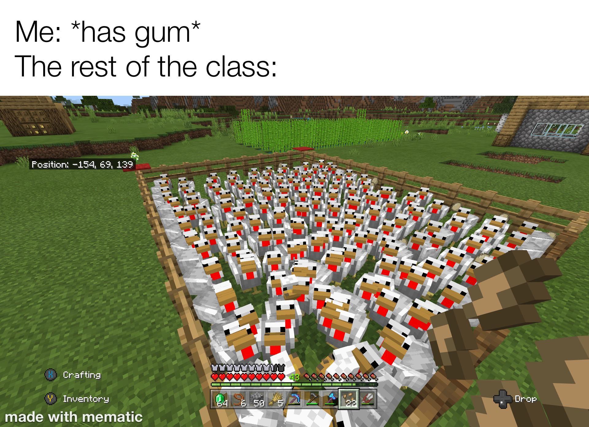 Decided to take a screenshot of my chicken farm | /r/MinecraftMemes ...