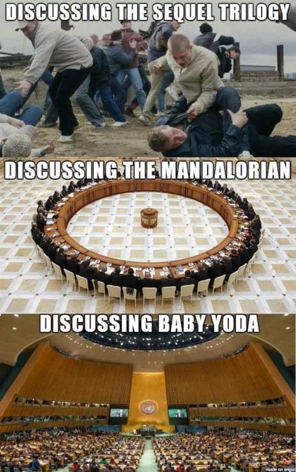 Yiddle keeps peace. | /r/Yiddle | Baby Yoda / Grogu | Know Your Meme