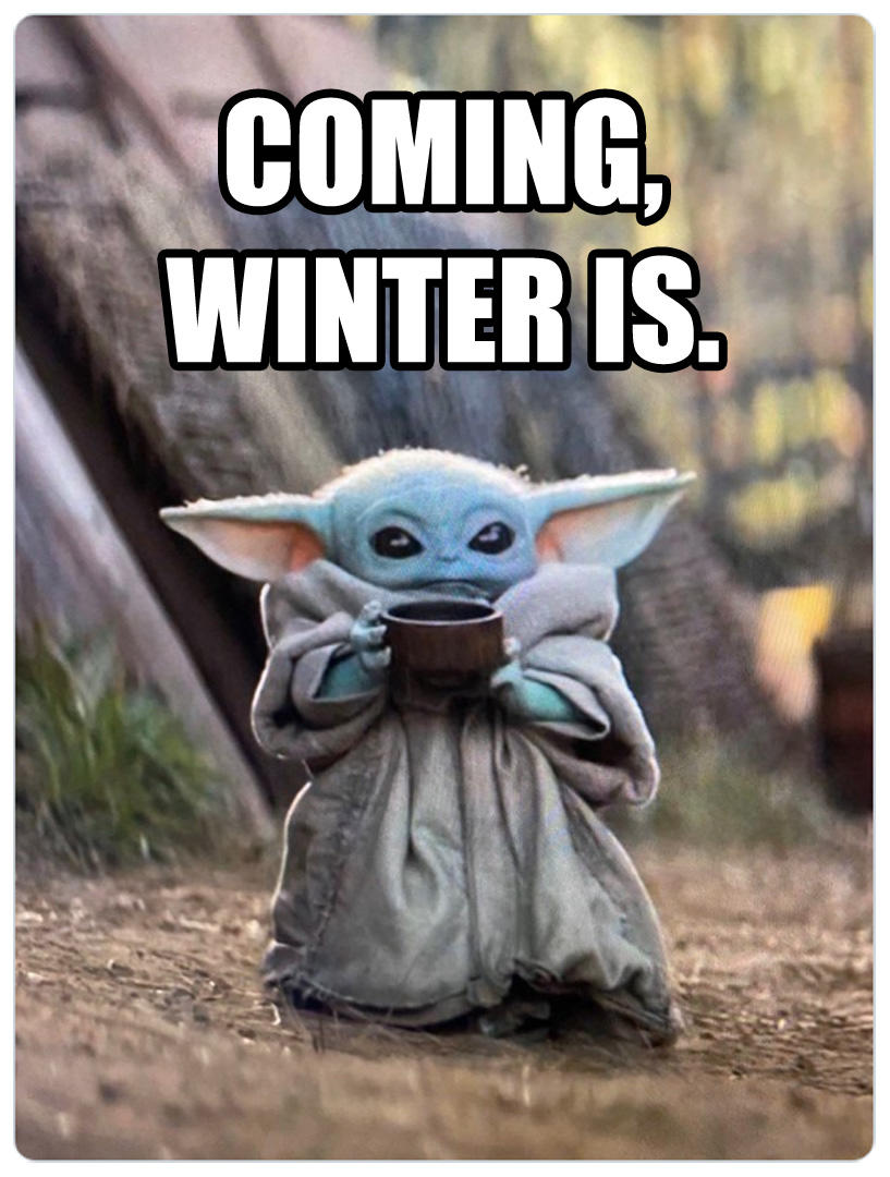 Coming, Winter Is | Baby Yoda Drinking Soup | Know Your Meme