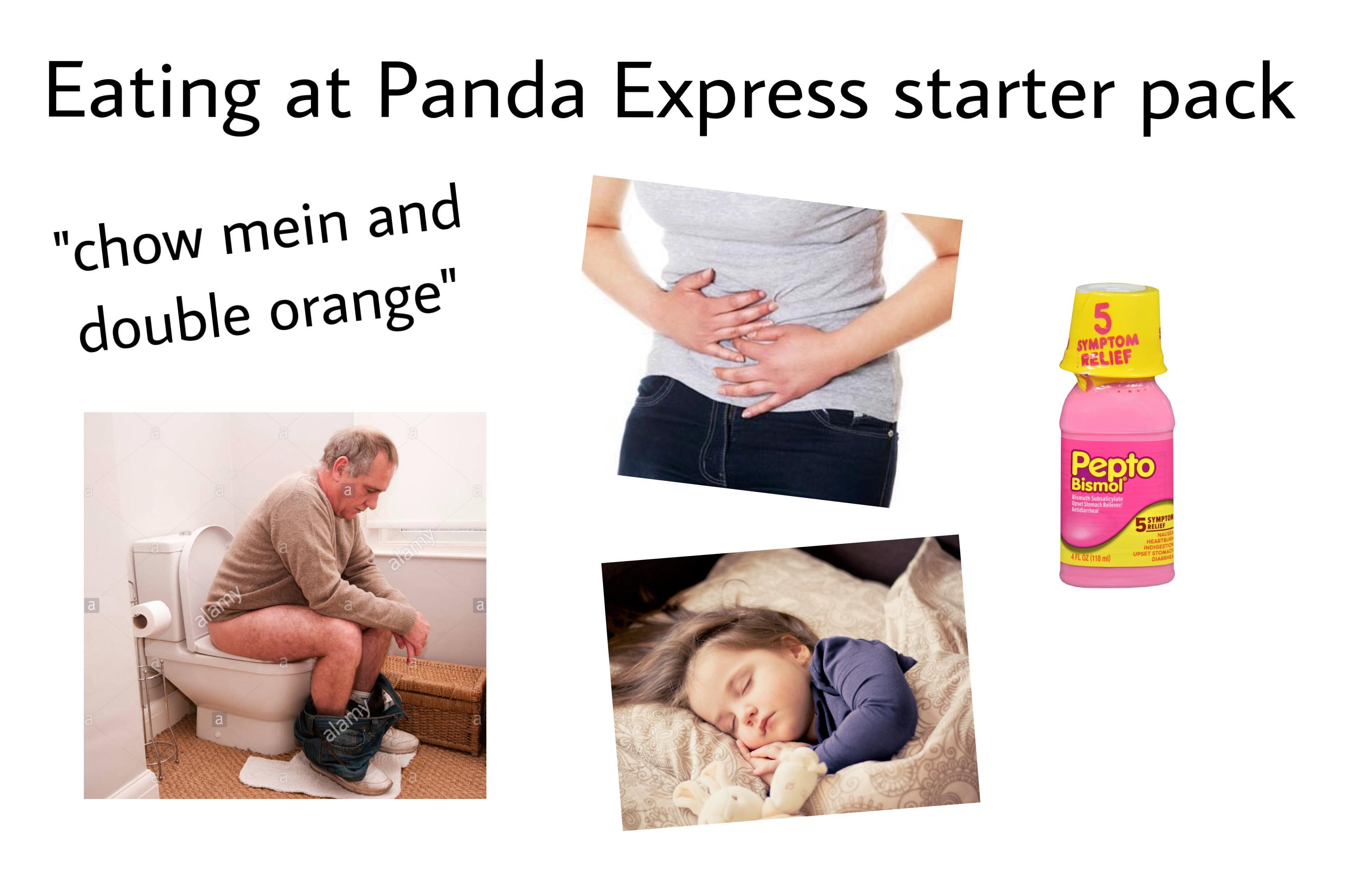 Eating at Panda Express | /r/starterpacks | Starter Packs | Know Your Meme