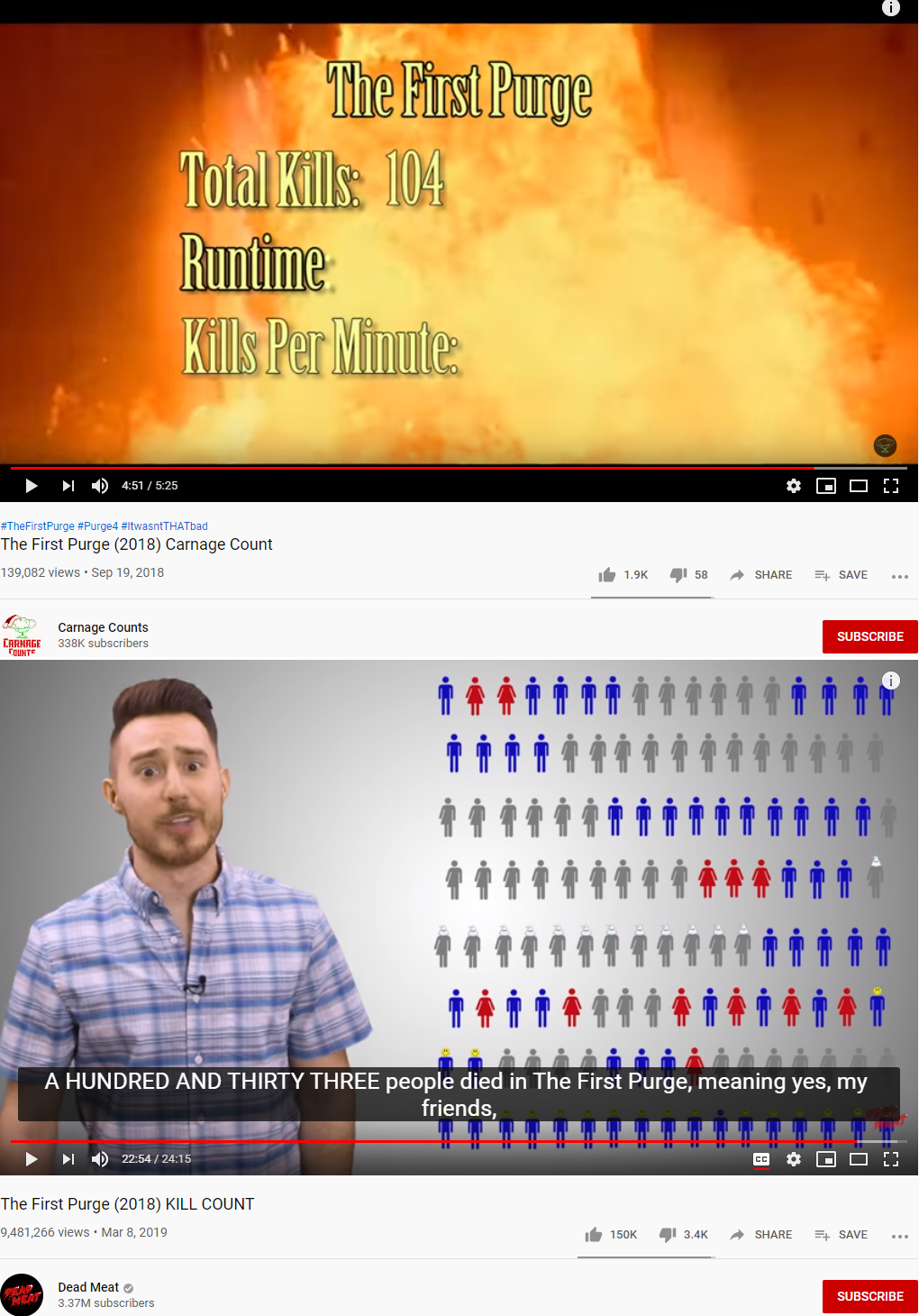 When two kill count channels get different numbers | Mildly Infuriating ...