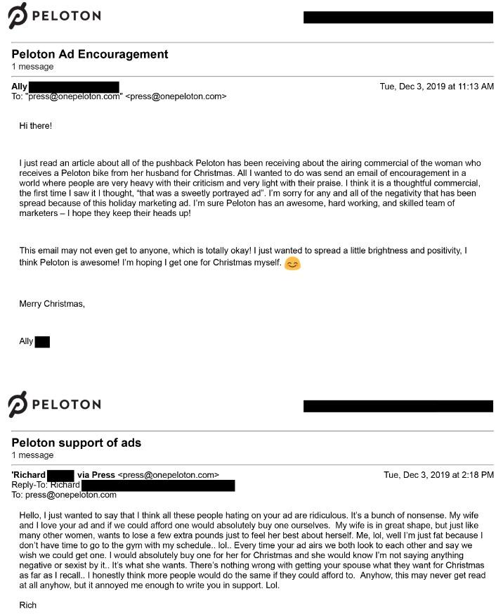 "Testimonials" | Peloton "The Gift That Gives Back" Advertisement ...