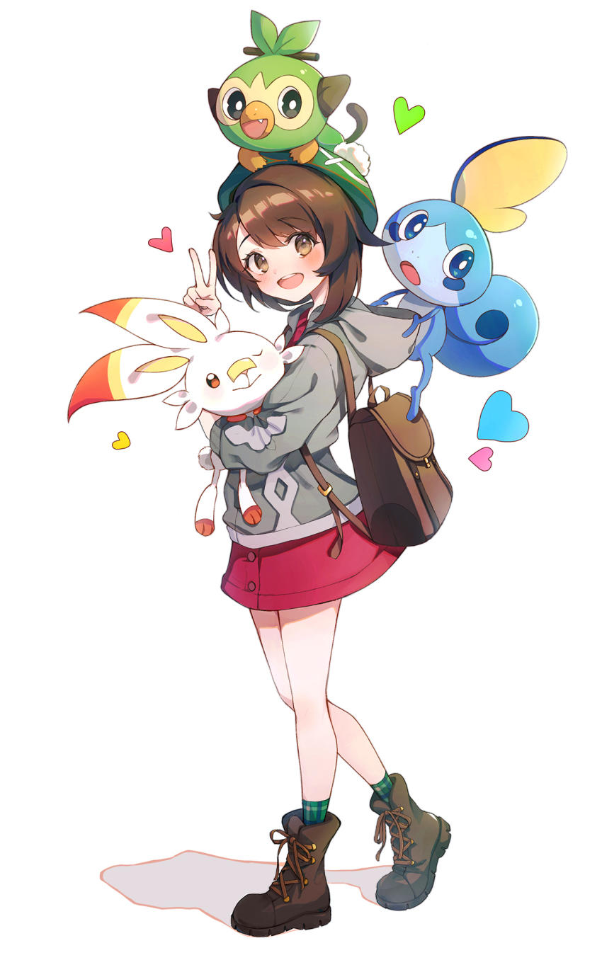 Gloria and the starters by LUNIA | Pokémon Sword and Shield | Know Your ...