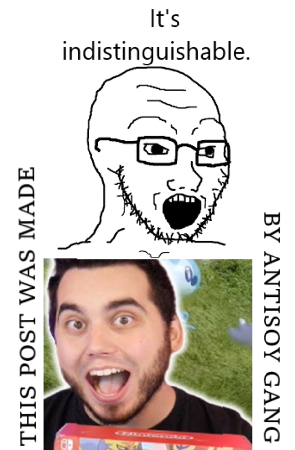 the typical pokemon sword and shield fan | Soy Boy Face / Soyjak | Know ...