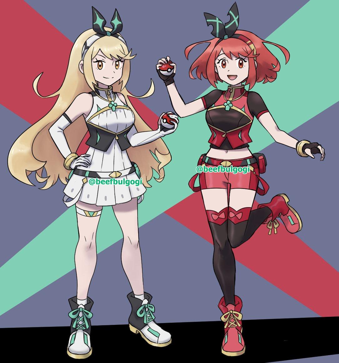 You are challenged by Twin Sisters Pyra and Mythra! | Nintendo | Know ...