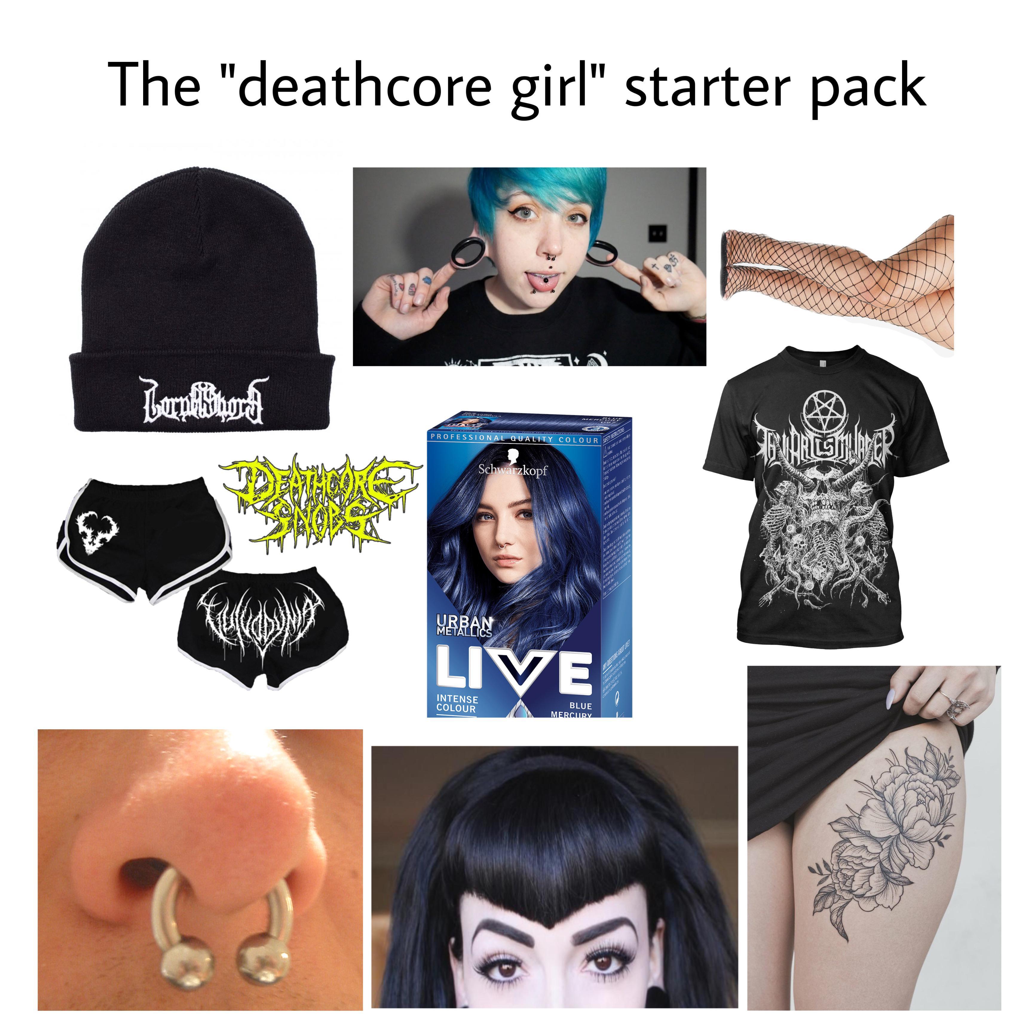 The “deathcore girl” starter pack | /r/starterpacks | Starter Packs ...