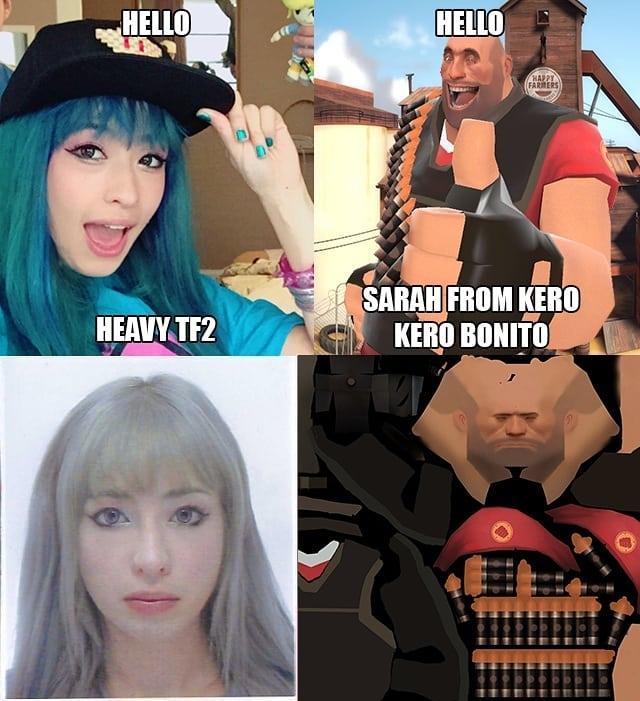 Hello Heavy TF2 | Hello Sarah From Kero Kero Bonito | Know Your Meme