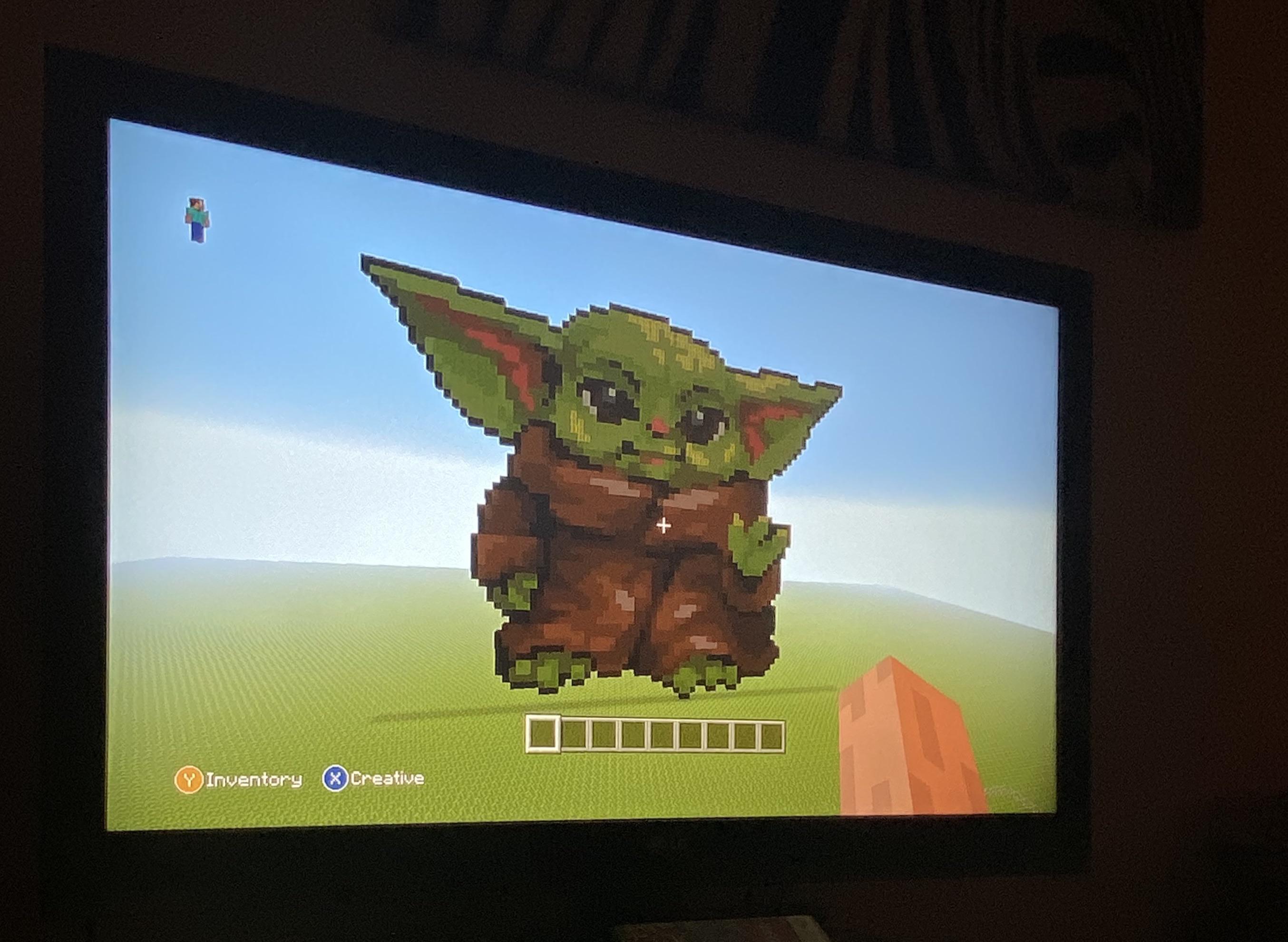 I made Baby Yoda on Minecraft! | /r/BabyYoda | Baby Yoda / Grogu | Know ...